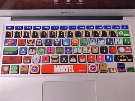 Macbook Keyboard Keys Skin Pro 13 2020 Stickers Macbook Retina Etsy