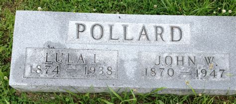 Lula Lee Killinger Pollard 1874 1938 Find A Grave Memorial