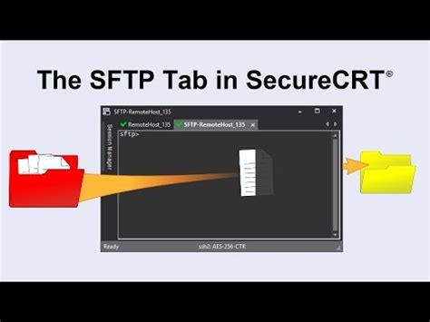 The Sftp Tab In Securecrt Youtube