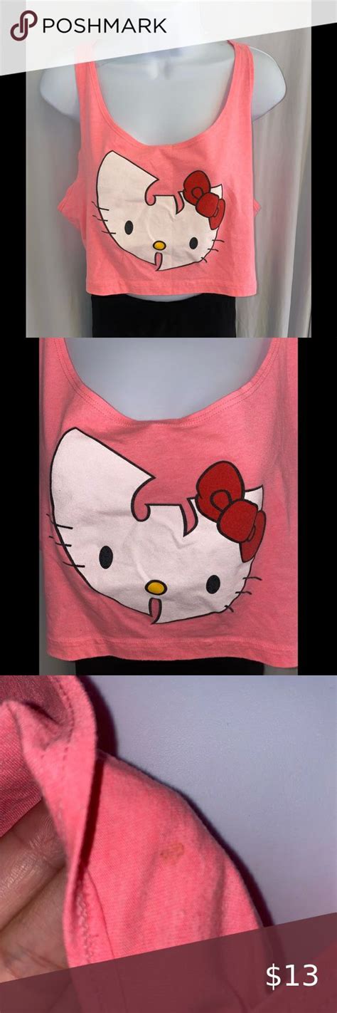 Hello Kitty Wu Tang Crop Top Size Os Hello Kitty Kitty Clothes Design
