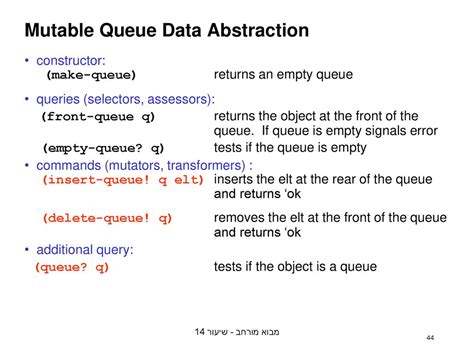 Lecture 14 Environment Model Cont Mutation Stacks And Queues
