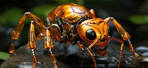 Premium Ai Image Ai Ant Cyborg In The Style Of Baroque Scifi