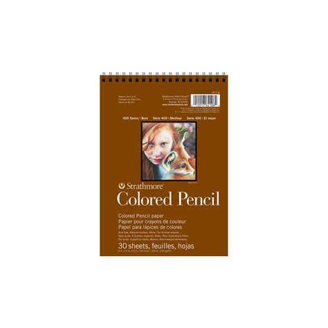 Strathmore 6 X 8 Wire Bound Colored Pencil Pad