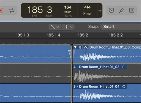 how to stop logic pro from automatically adding fade in out between