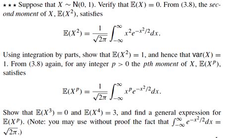 solved suppose that x ~ n 0 1 verify that e x 0 from