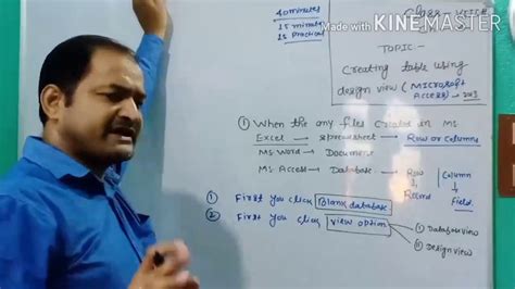 Creating Table Using Design View Class Viii Ch Iv Youtube