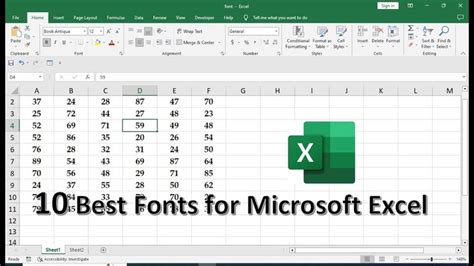 10 Best Fonts For Microsoft Excel