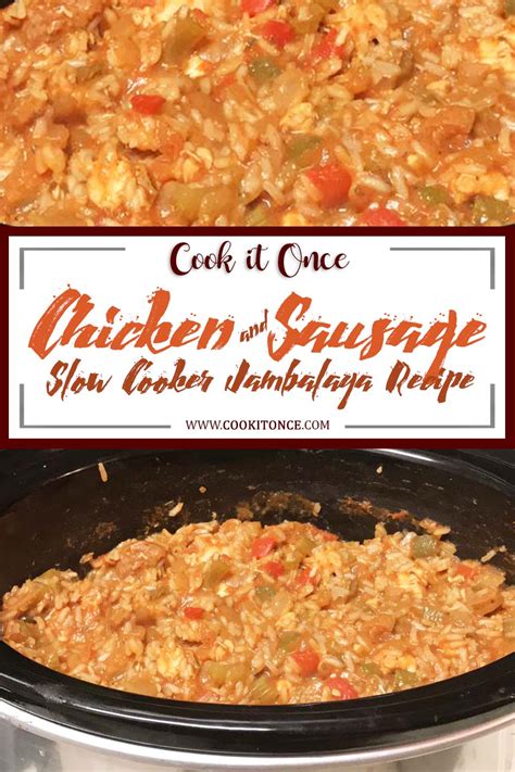 Chicken And Sausage Slow Cooker Jambalaya Recipe