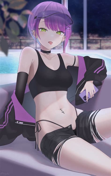 Tokoyami Towa Hololive Drawn By Kachikachipiroo Danbooru