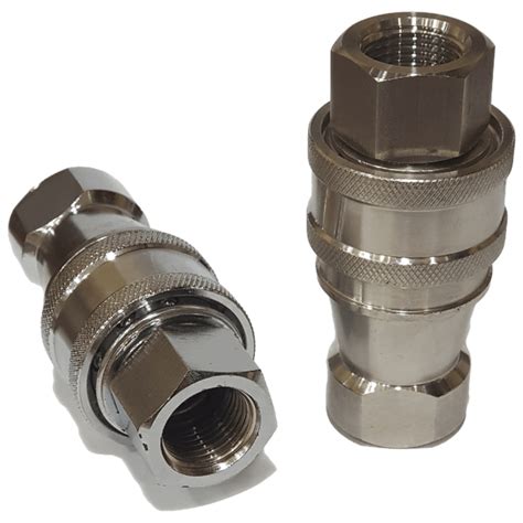 Quick Release Coupling Double Check Valve Double Shut Off Valve Hydraulic QRC SS Body Quick