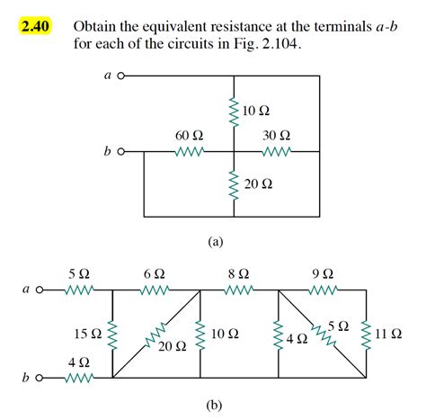 solved for the first circuit the r equivalent is zero