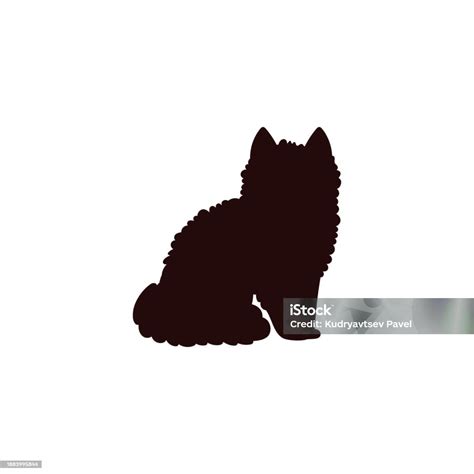 북극 여우 검은 실루엣 윤곽 아이콘 벡터 일러스트 레이 션 절연 검은색에 대한 스톡 벡터 아트 및 기타 이미지 검은색 고무도장 그림자 Istock