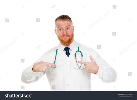 Redhead Doctor Medical Gown Isolated On Stock Photo Shutterstock