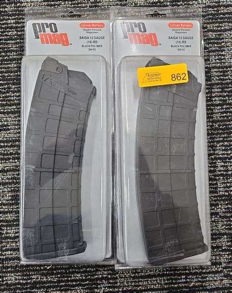 Pair Of New Pro Mag Saiga 12 Ga Magazines Kramer Auction Llc