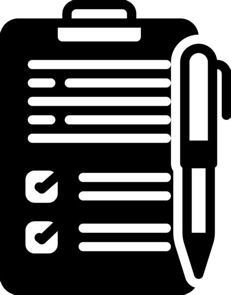 Solid Black Icon For Assessment 44271085 Vector Art At Vecteezy