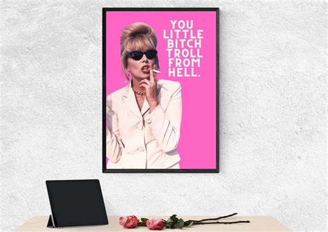 Ab Fab Patsy Print Downloadable Digital Print Etsy