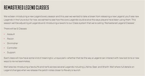 New Legend Class System R Apexuncovered