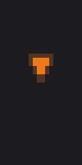 Orange Upside Down Triangle Minecraft Banner