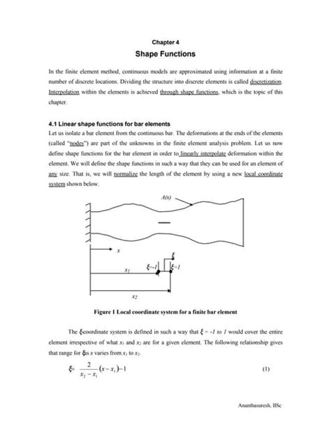 Finite Element Analysis Of Shape Function Pdf