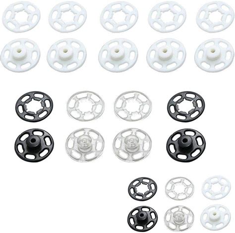 1 Bag15 Set Invisible Small Plastic Snap Buttons Sew On Snap Buttons