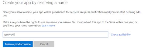 Type Your Choosen App Name And Click On Check Availability