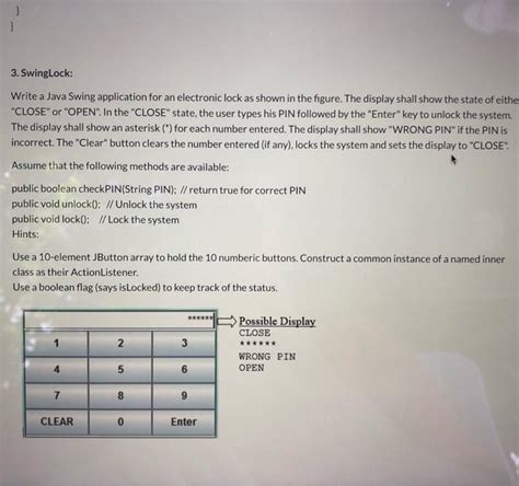 Solved 1swingphone App Use The Swing Package To Create A