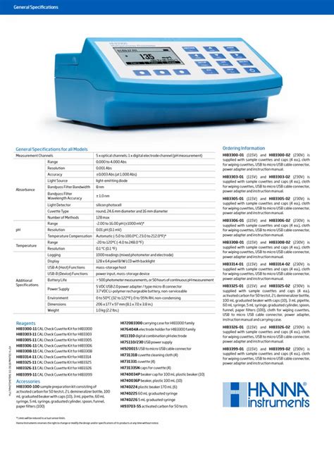 Hanna Mild Steel Cod Multiparameter Photometer Hi83399 At ₹ 93600