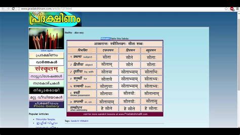 Vibhakti Chart A Visual Reference Of Charts Chart Master