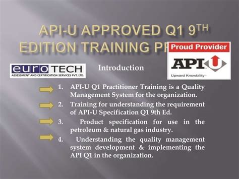 Api Q1 9th Edition Training Program Pptx