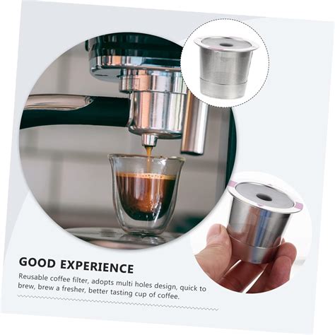 DOITOOL Cafetera pcs de acero inoxidable concentrado café espresso molido cápsulas de espresso