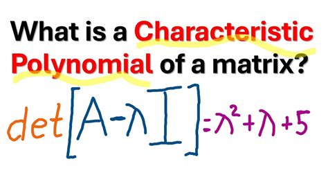 What Is A Characteristic Polynomial Of A Matrix Math Dynamics And