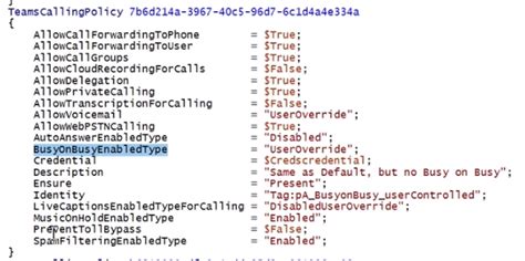 teamscallingpolicy export causes error with validateset for busyonbusyenabledtype param · issue