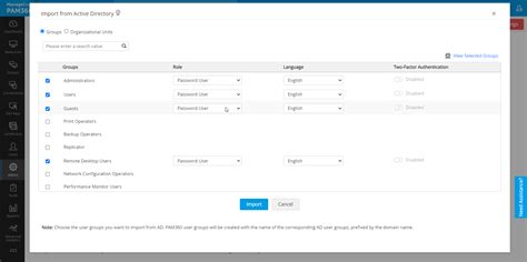 Importing Users From Active Directory