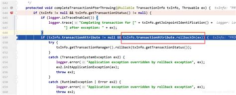 spring中的 transactional注解为什么要加rollbackfor exception class之源码解析 csdn博客