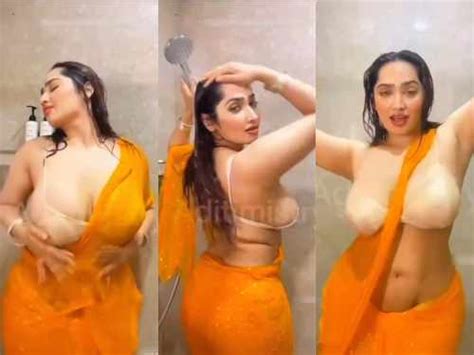 Aditi Mistry Latest See Thru Shower Nude Video Desi Bf
