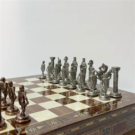 Personalized Collectible Chess Set Wooden Chess Board With Storage