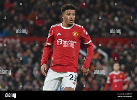 Manchester Uniteds Jadon Sancho During The English Premier League