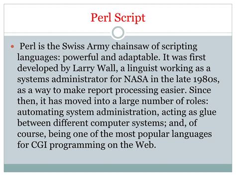 Ppt The Best Perl Scripting Online Training With Certification