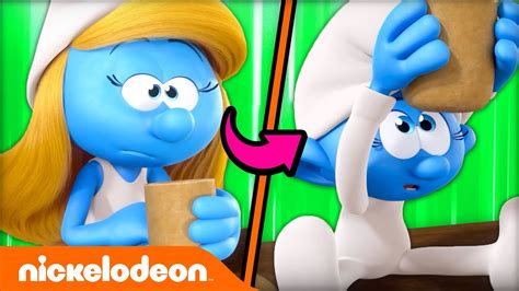 The Smurfs Transform Into Babies 🍼 Nickelodeon Cartoon Universe