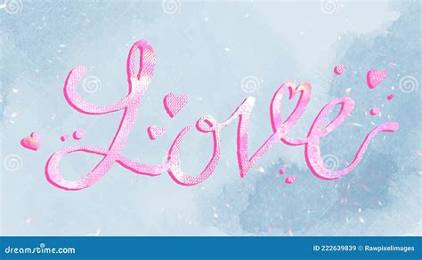 Cursive Love Text Pink Typography Font Stock Illustration Illustration Of Like Amore 222639839