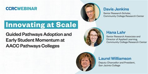 Ccrc Webinar Explores What We Ve Learned From Aacc Pathways Colleges