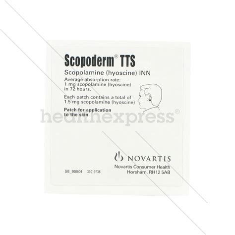 ᐅ Buy Scopoderm Patches Online Healthexpress Uk