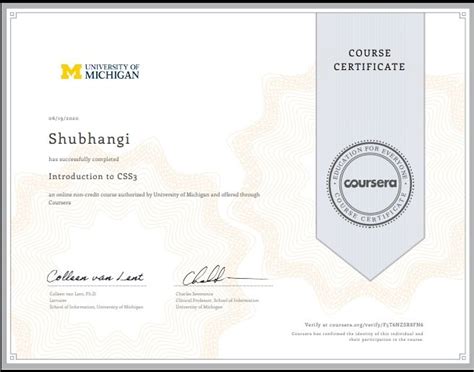 Coursera Universityofmichigan Shubhangi