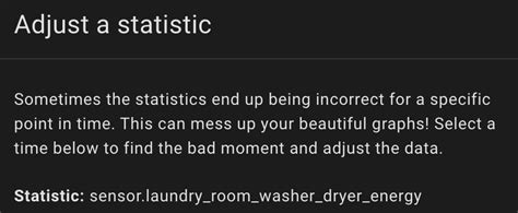 Allow Users To Adjust Data From Any Long Term Statistic Such As Measurement Rather Than Just
