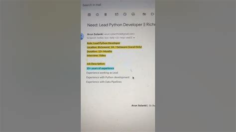 Python Developer Shorts Usitrecruiter Usitrecruiting C2c
