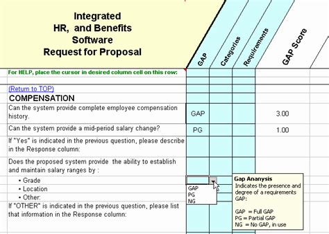 Fit Gap Analysis Template Excel