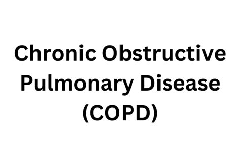 Chronic Obstructive Pulmonary Disease Copd Medical News Bulletin