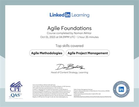 Noman Akhtar On Linkedin Certificate Of Completion