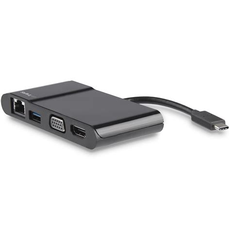 Startech Usb Type C Multiport Adapter Travel Laptop Dock Black