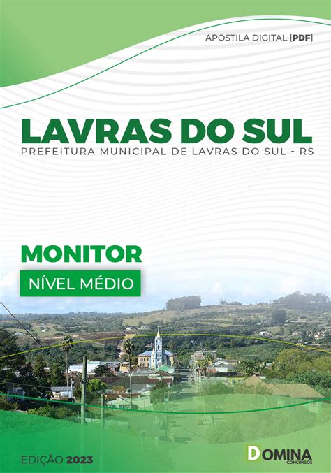 Apostila Concurso Lavras Do Sul 23 Monitor Domina Domina Concursos
